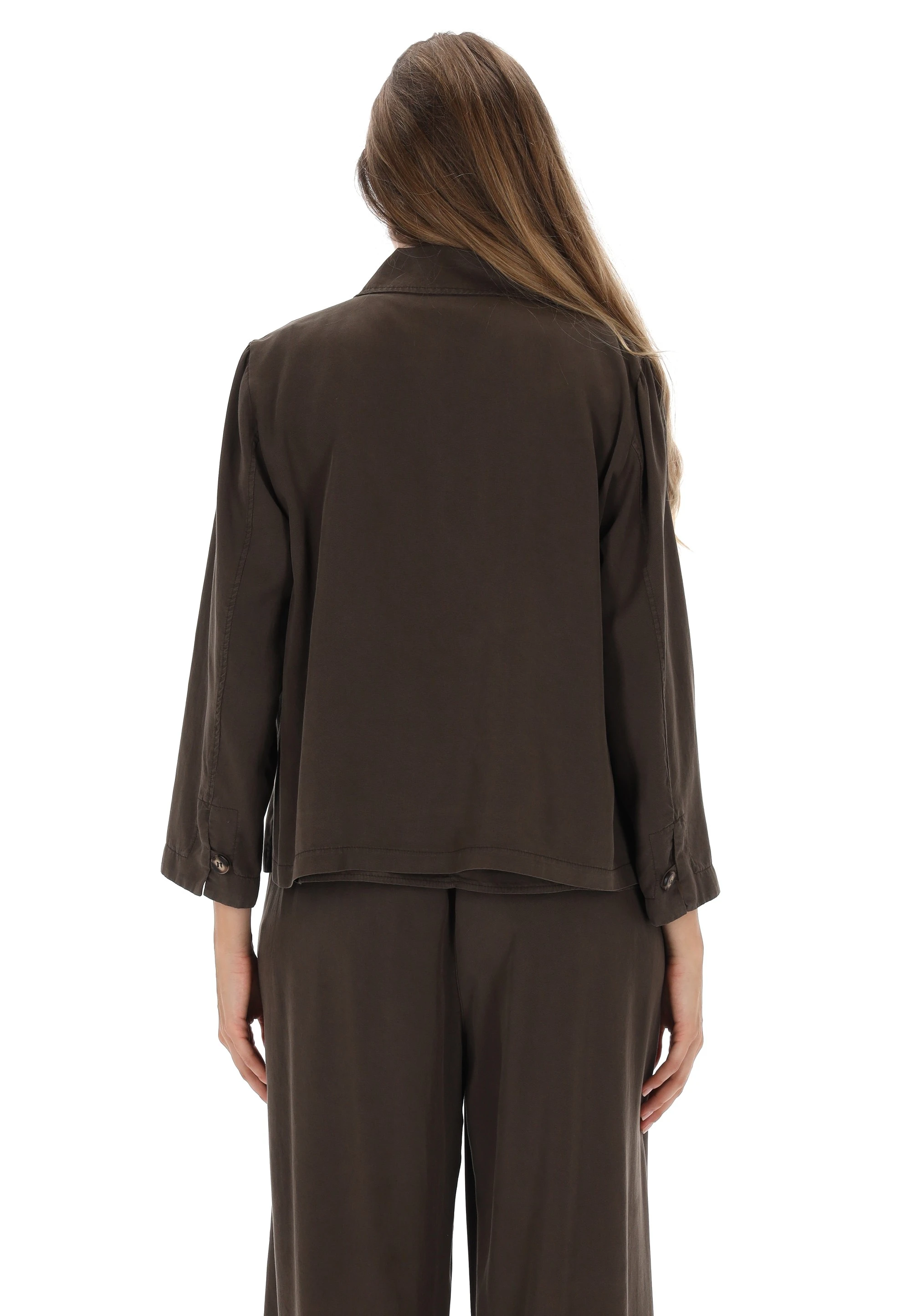 Giacca taglio camicia Main&Land in lyocell - Nico.it