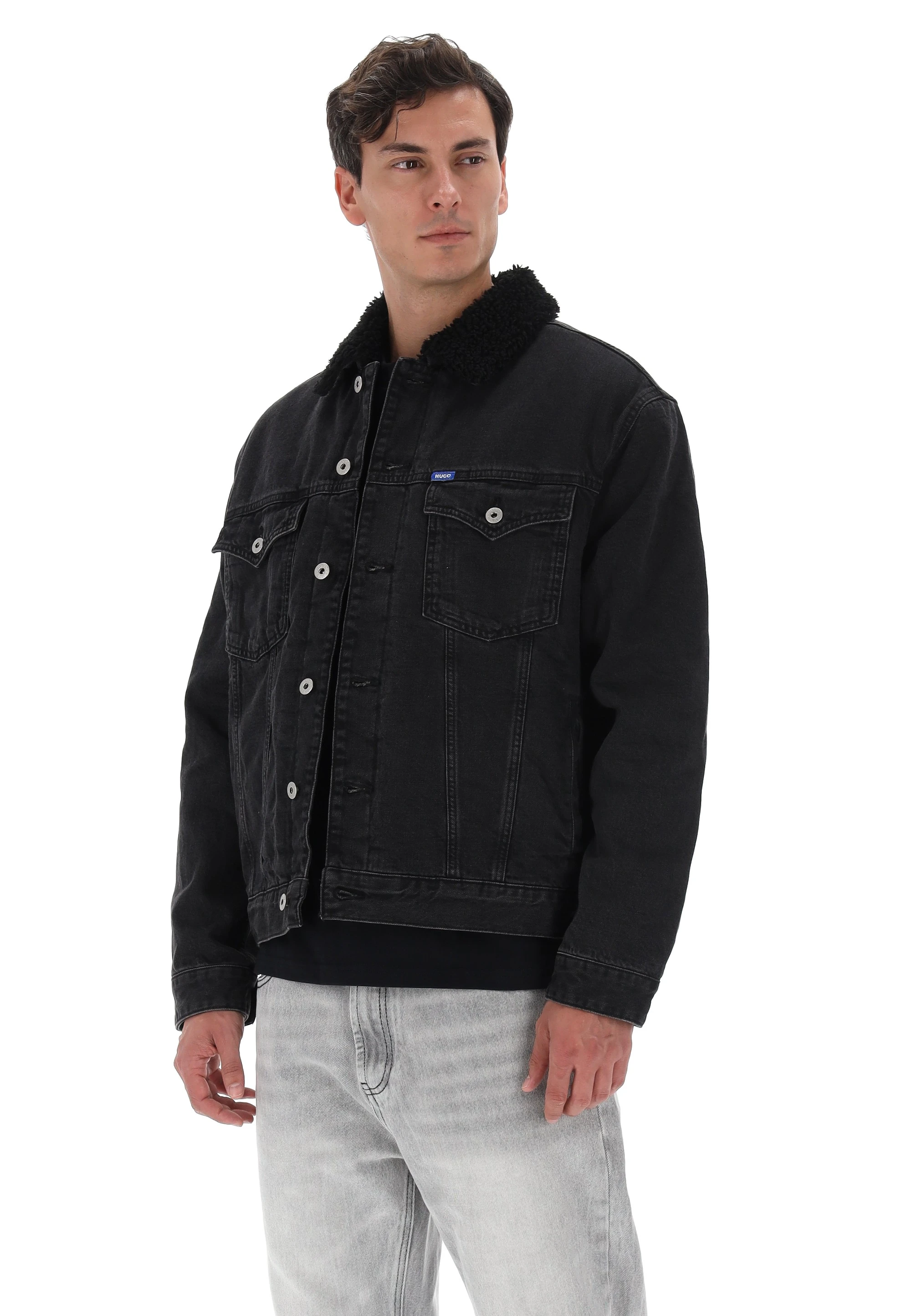 Giacca in jeans uomo con interno effetto Sherpa Hugo mod. Dex/1 50547149 - Nico.it